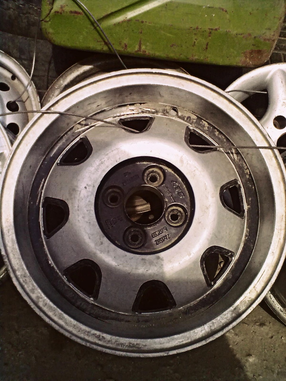 Диски ATS CUP R15 4х100 7.5 j Примерка — Lada 2109, 1,8 л, 1988 года ...