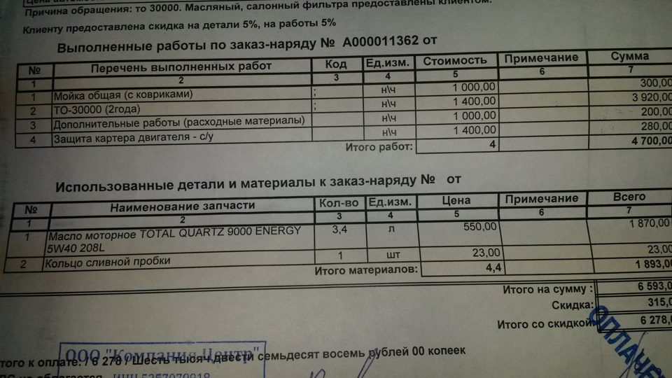 То № 2 — KIA Cerato (3G), 1,6 л, 2014 года | плановое ТО | DRIVE2