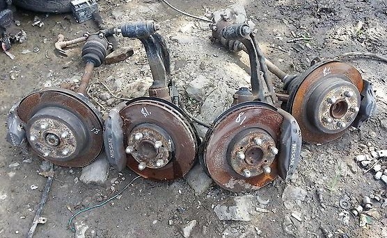4 поршневые тормоза/диски с перфорацией/ступицы 5*114,3/ГТЦ bm-44 ...