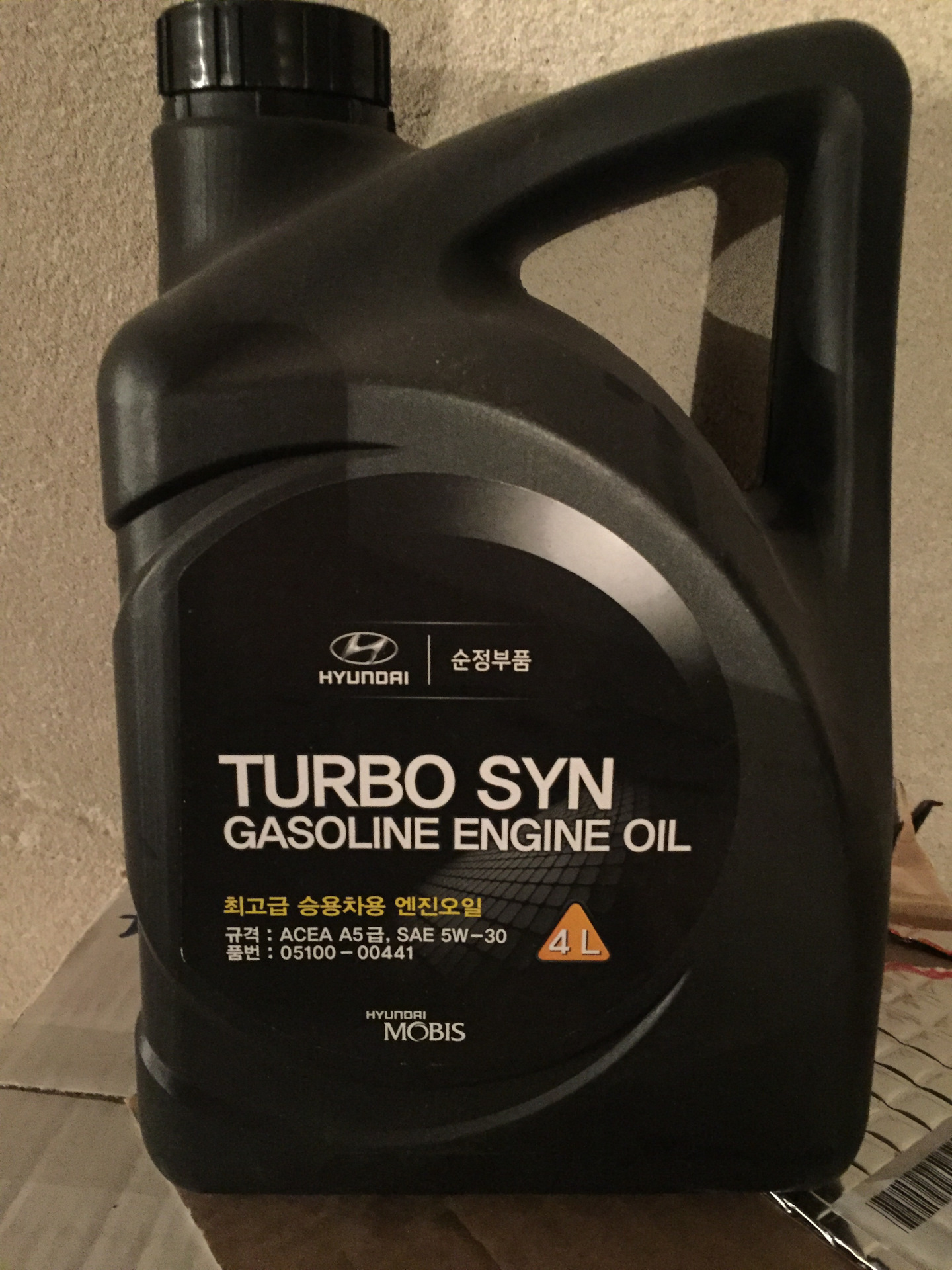 Масло Hyundai/Kia Turbo SYN Gasoline 5W-30 новая канистра. — Hyundai ...