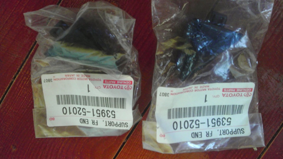 Потихоньку докупаем для перевески бамперов комплект креплений — Toyota ...