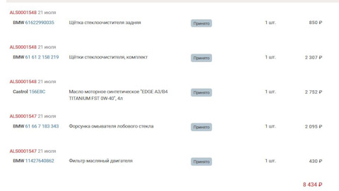 61612158219 Комплект щеток стеклоочистителя BMW | Запчасти на DRIVE2