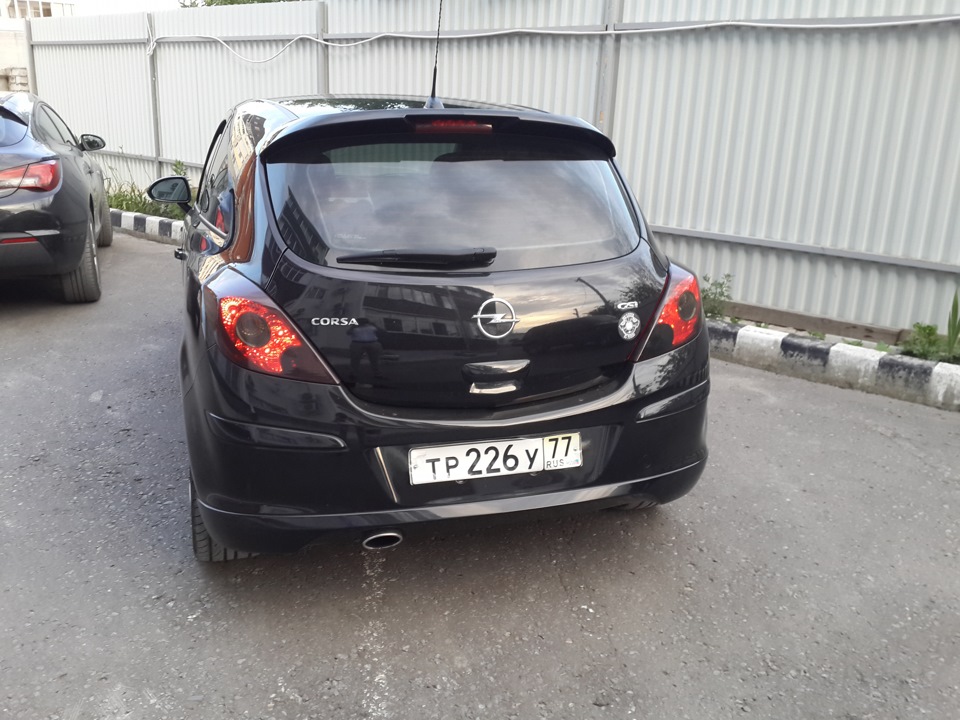"Че, фары хорошо светят?" Затонировал перед и зад. — Opel Corsa D, 1,6 ...