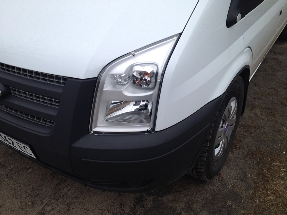 защита фары — Ford Transit (7G), 2,2 л, 2013 года | просто так | DRIVE2