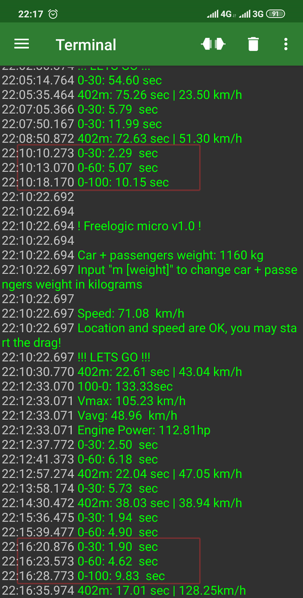 Прибор для замера динамики авто FreeLogic USB — KIA Rio (3G), 1,6 л, 2013 года | другое | DRIVE2