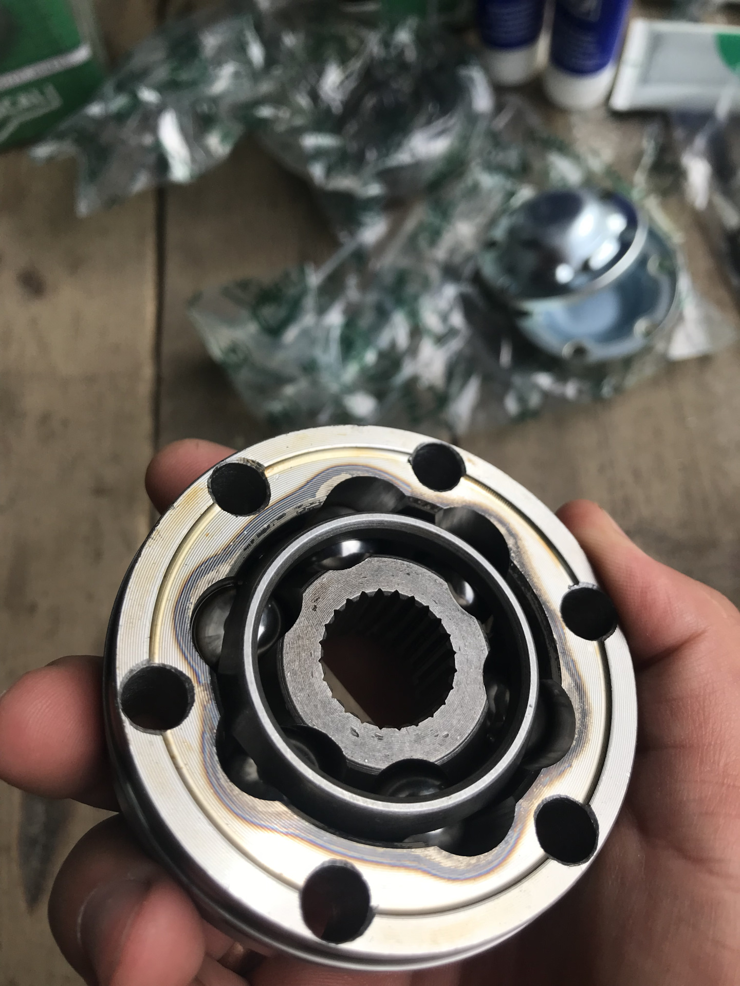 Ремонт карданного вала. — Volvo XC90 (1G), 2,5 л, 2008 года | поломка ...