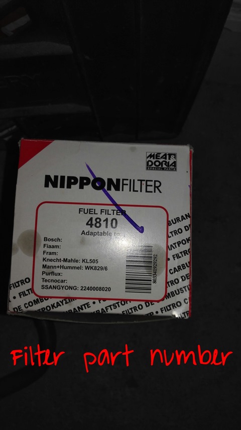 2240008020 Топливный фильтр SSANG YONG | Запчасти на DRIVE2