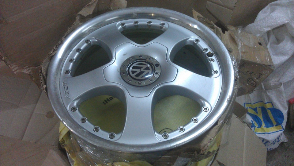 Диски AZEV type LS R17 на лето. Восстановление. part1 — Audi A4 (B6), 1 ...