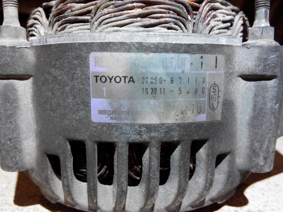 Замена Гениратора — Toyota Land Cruiser Prado 90-series, 3 л, 1996 года ...