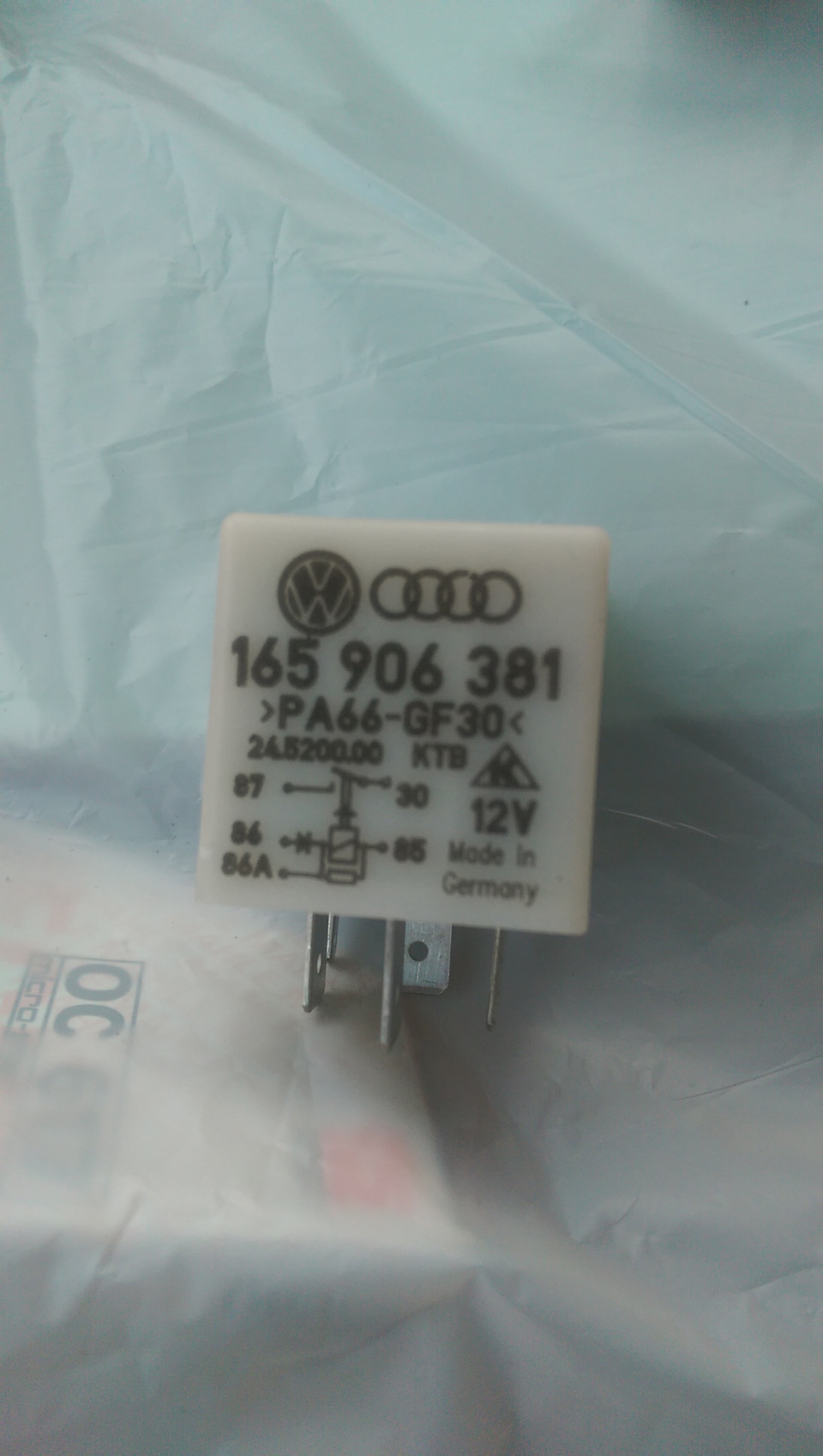 165906381 Реле VAG | Запчасти на DRIVE2