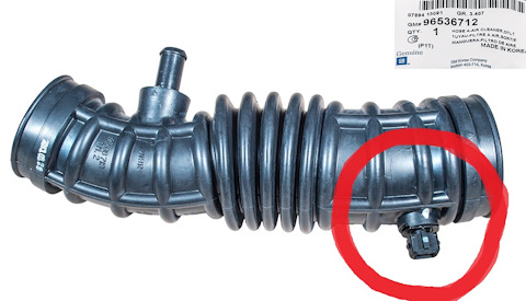 96536712 Патрубок воздушного фильтра CHEVROLET AVEO GM | Запчасти на DRIVE2