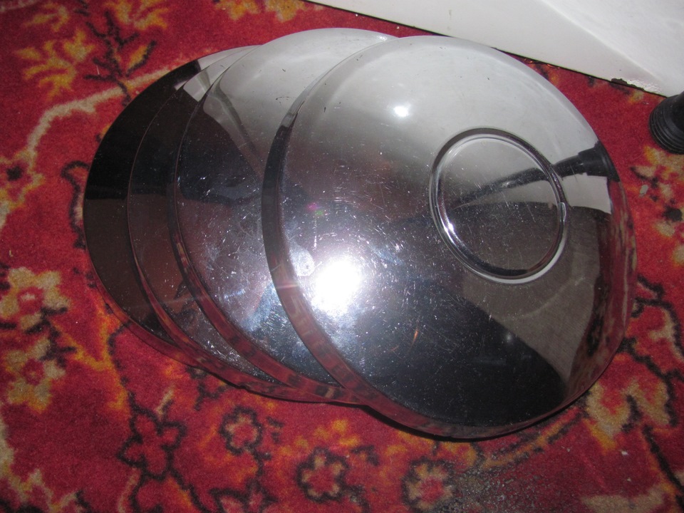 Купил оригинальные колпаки на диски, в хроме))) — ИЖ Москвич 412, 1,5 л ...