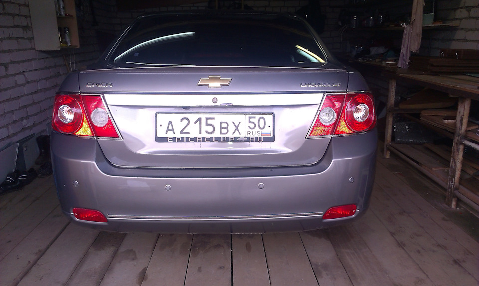 Хром на задние фары. — Chevrolet Epica, 2 л, 2007 года | стайлинг | DRIVE2
