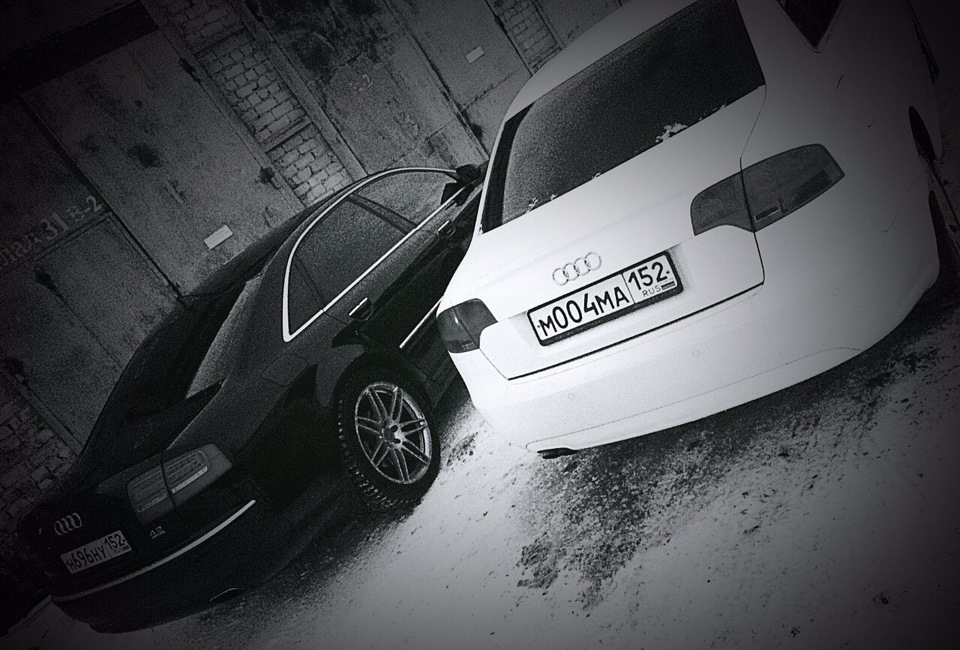 A4 vs A8L — Audi A4 (B7), 2 л, 2007 года | фотография | DRIVE2