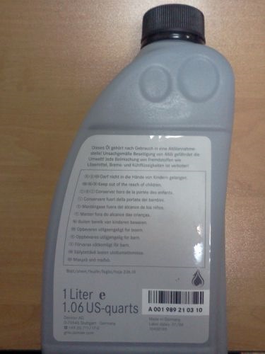 A001989210310 Масло трансмиссионное 1л. Mercedes | Запчасти на DRIVE2