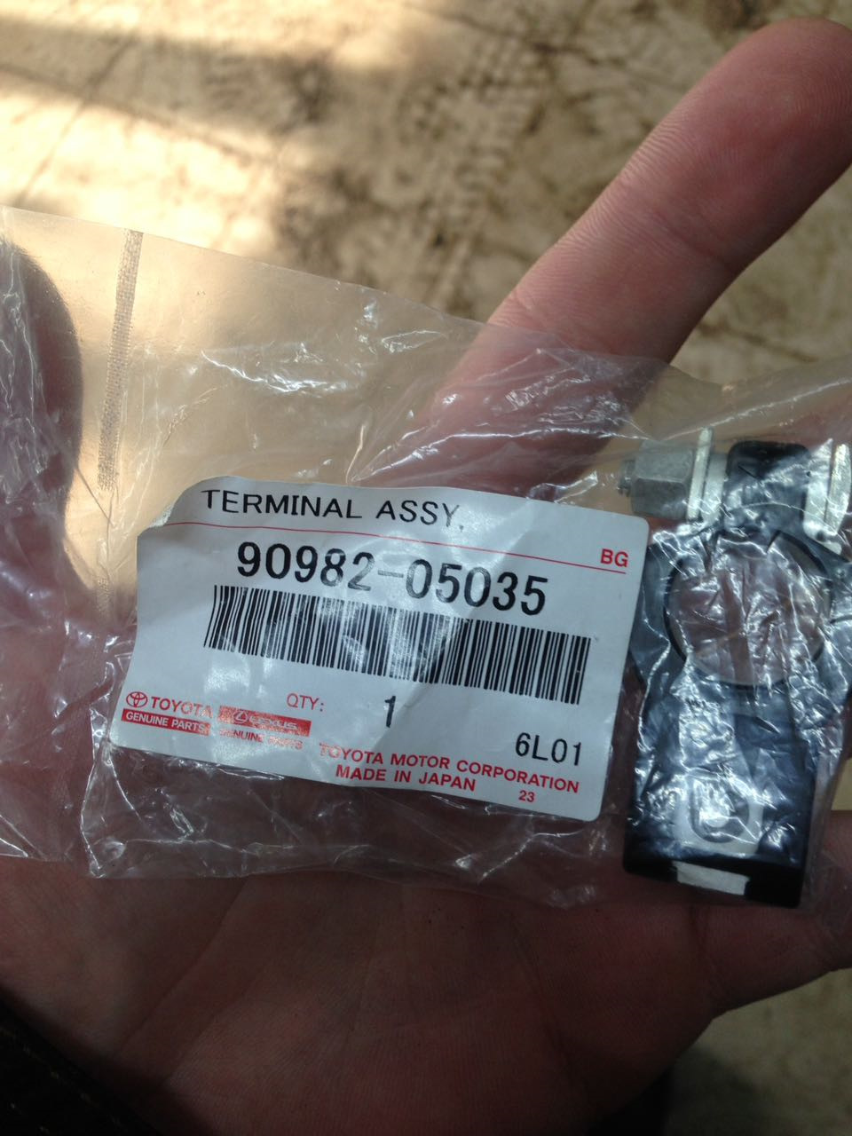 9098205035 Клемма аккумулятора плюсовая TOYOTA LEXUS | Запчасти на DRIVE2