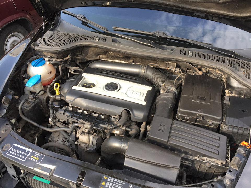 Замена расширительного бачка — Skoda Octavia A5 Mk2, 1,8 л, 2009 года ...