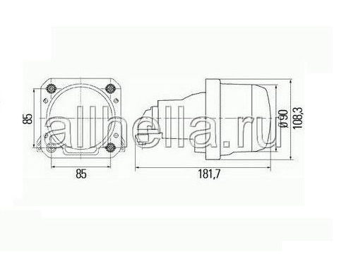 Галогеновые линзы. — Mazda Familia (BJ), 2 л, 2000 года | тюнинг | DRIVE2