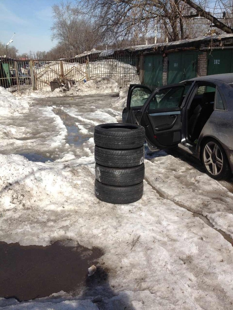 Приобрел шины на лето! — Audi A4 (B7), 3 л, 2006 года | шины | DRIVE2