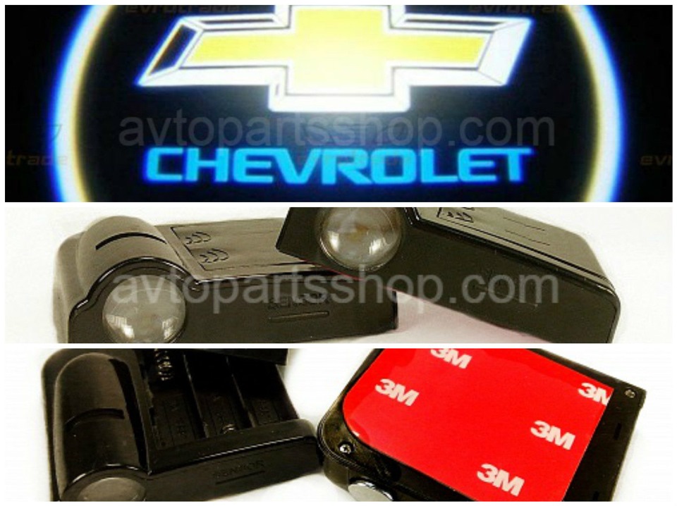 led проектор с logo на двери — Chevrolet Cruze (1G), 1,6 л, 2012 года ...