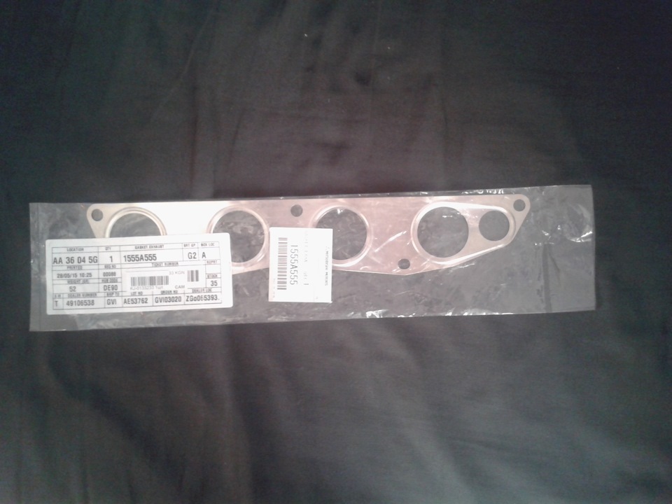 1555A555 GASKET, EXHAUST MANIFOLD ПРОКЛАДКА ВЫПУСКНОГО КОЛЛЕКТ ...