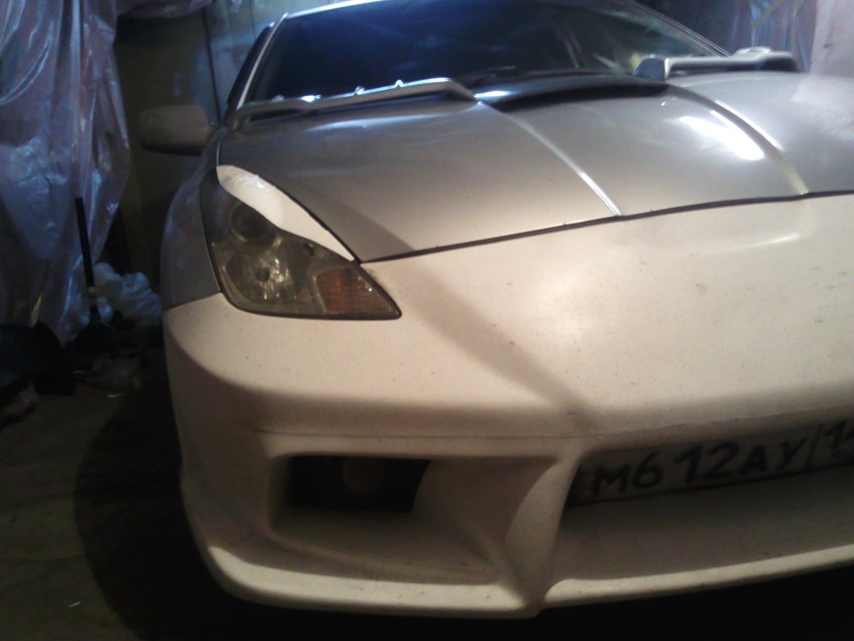 Реснички на фары — Toyota Celica (230), 1,8 л, 2000 года | тюнинг | DRIVE2