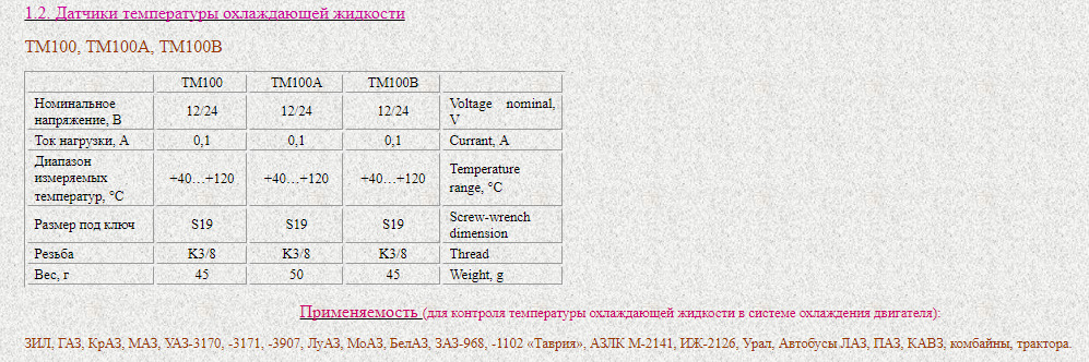 Датчик температуры охлаждающей жидкости — Great Wall Deer, 2,2 л, 2005 ...