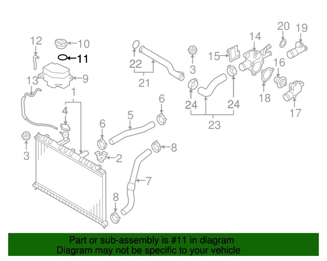 2544226100 Прокладки и уплотнители из вулканизированной резины KIA ...