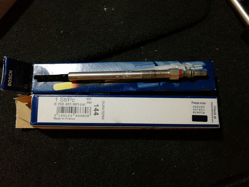 0250403001 Свеча накаливания BOSCH | Запчасти на DRIVE2