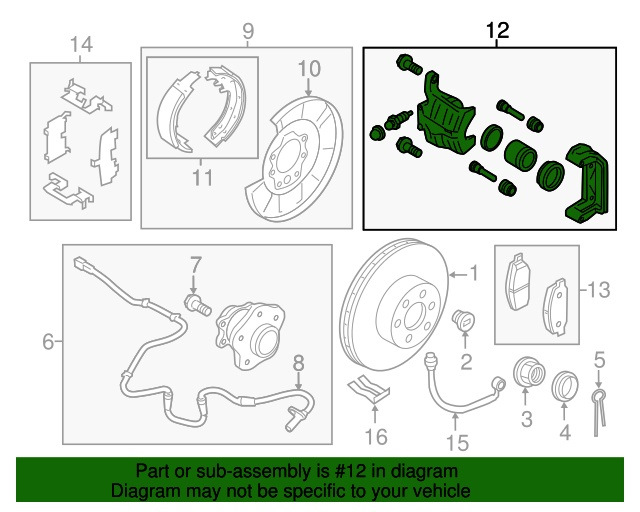440011LB0A Суппорт тормозной RR RH NISSAN PATROL Y62 ST-44001-1LB0A ...