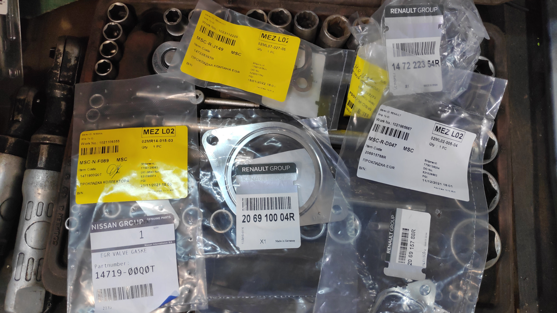 Замена теплообменника и цепи ГРМ R9M452 — Renault Espace (5G), 1,6 л ...