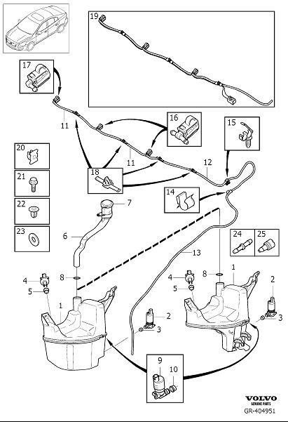 Омыватель лобового стекла — Volvo S60 (2G), 2,5 л, 2016 года | своими ...
