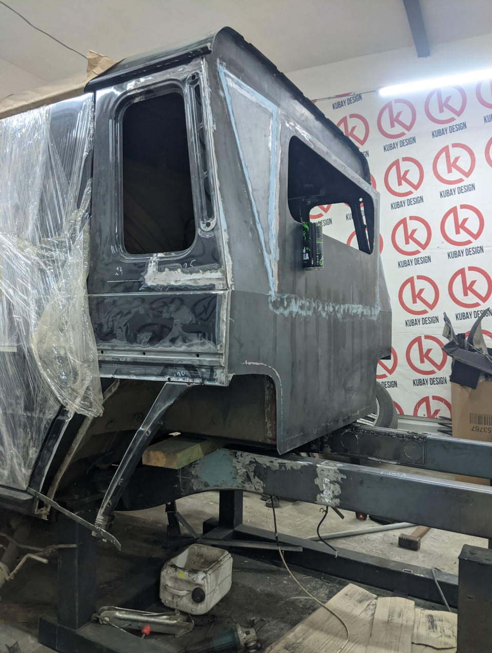 Начало перевоплощения в 6х6 — Mercedes-Benz G 55 AMG (W463), 5,5 л ...