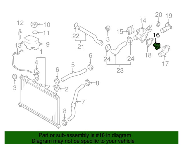 2550023010 Термостат KIA HYUNDAI | Запчасти на DRIVE2