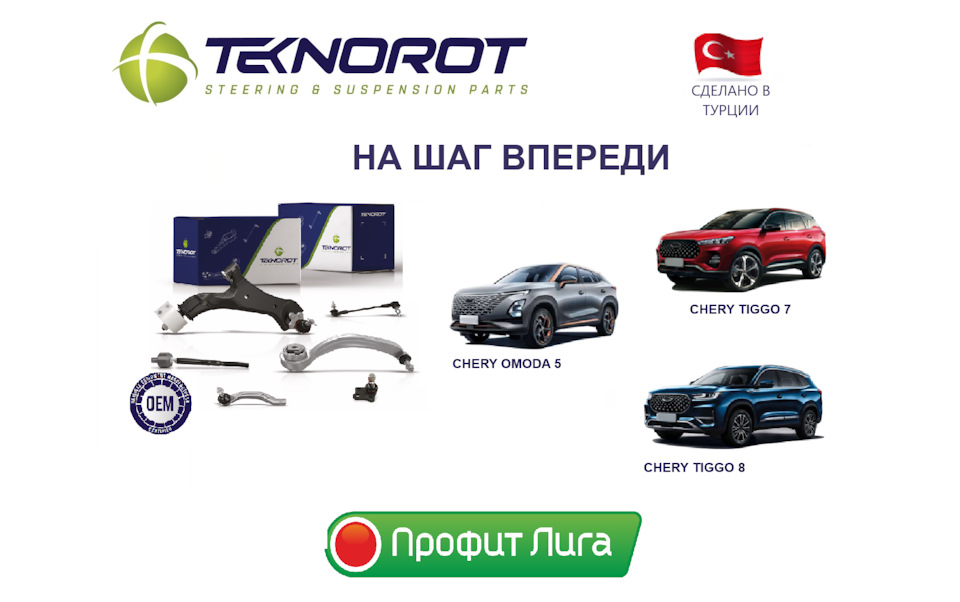 Запчасти TEKNOROT для популярных китайских авто уже на складе Profit ...