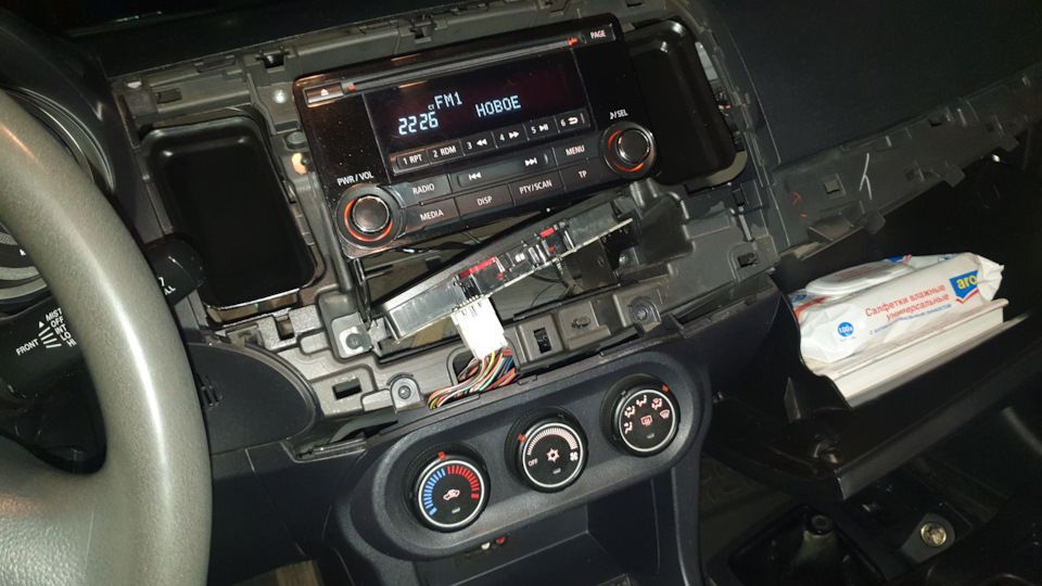 Установка блока климат-контроля с ASX — Mitsubishi Lancer X, 2 л, 2013 ...