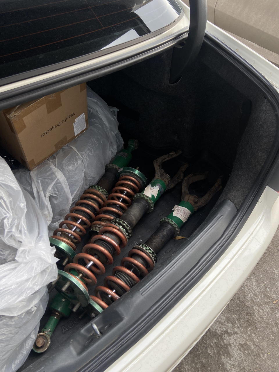 TEIN TYPE FLEX + LING LONG GREEN MAX 225/40/R18 — Honda Accord (7G), 2,4 л, 2007 года | запчасти ...