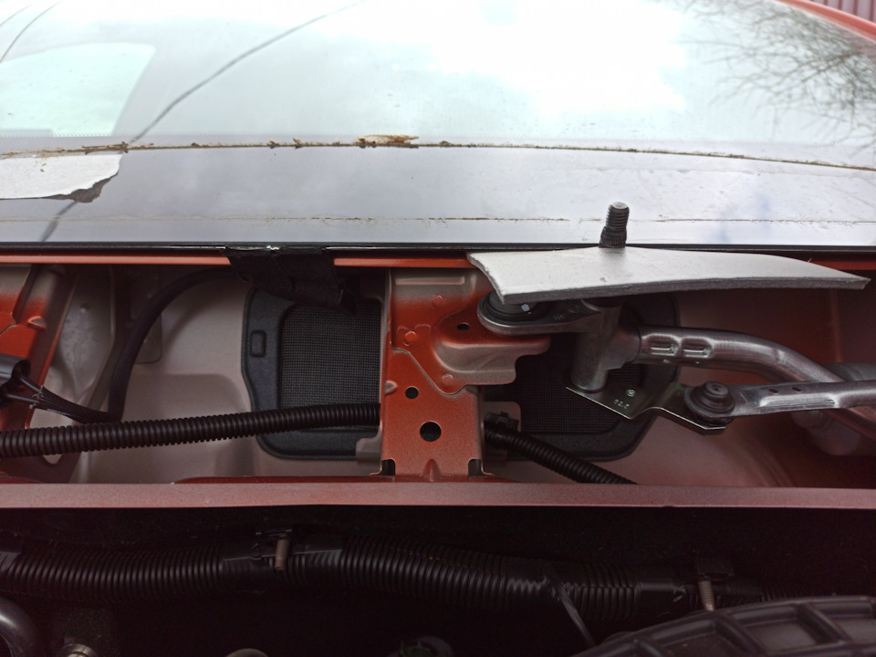 Упоры капота, сетка воздухозаборника — Lada Vesta SW Cross (1G), 1,6 л ...