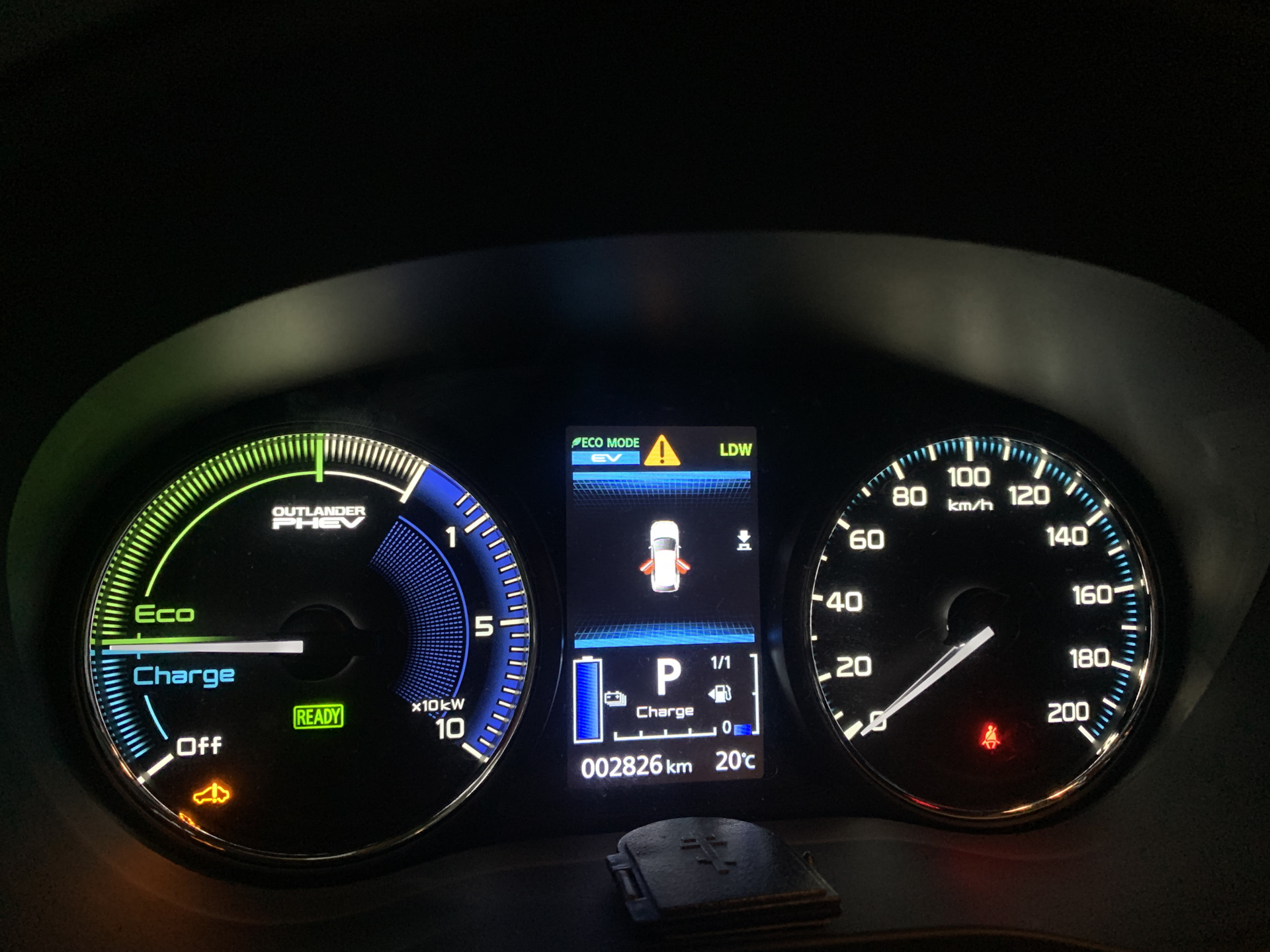 Режим EV mode MY17-20 — Mitsubishi Outlander PHEV, 2 л, 2014 года ...