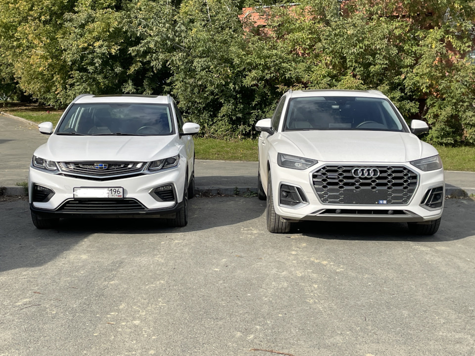 Сравнить несравнимое — Audi Q5L vs Geely Coolray — Audi Q5 (2G), 2 л, 2022 года | наблюдение ...