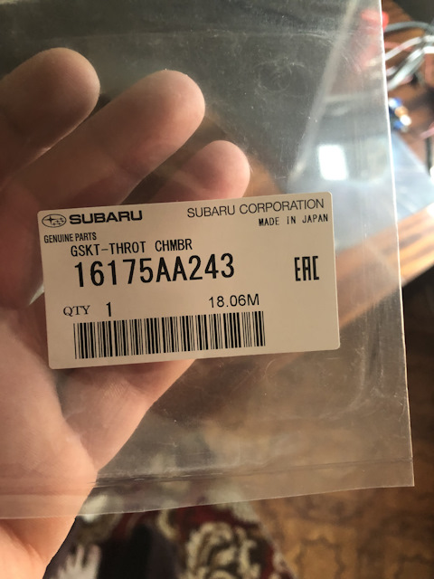 16175AA243 Прокладка впускного коллектора *SUBARU SUBARU | Запчасти на ...