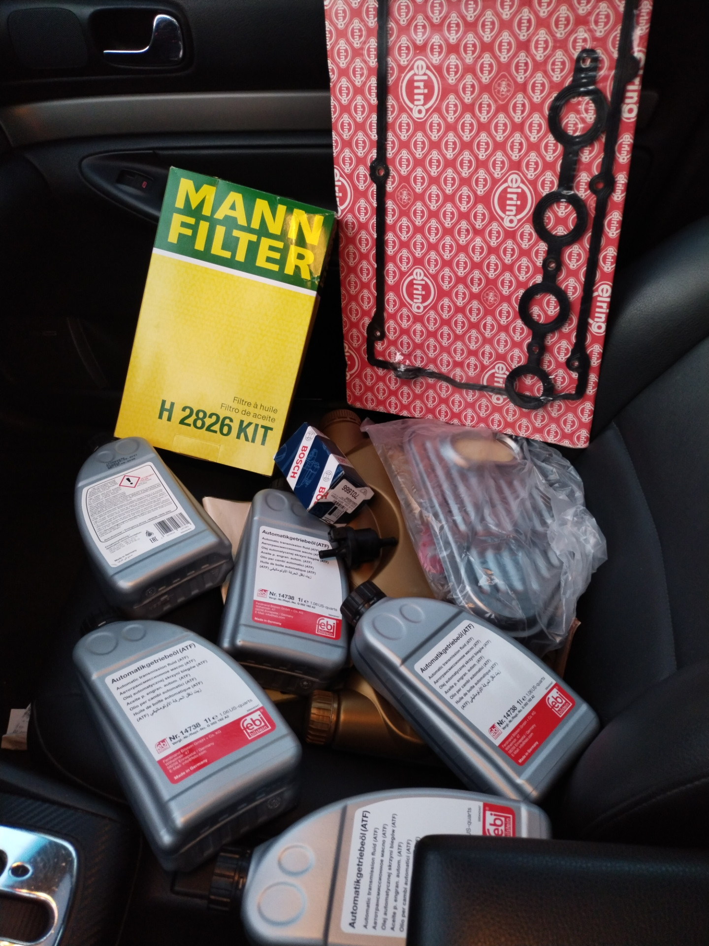 Замена масла ДВС, АКПП, замена N80 — Audi A4 (B5), 1,8 л, 2000 года ...