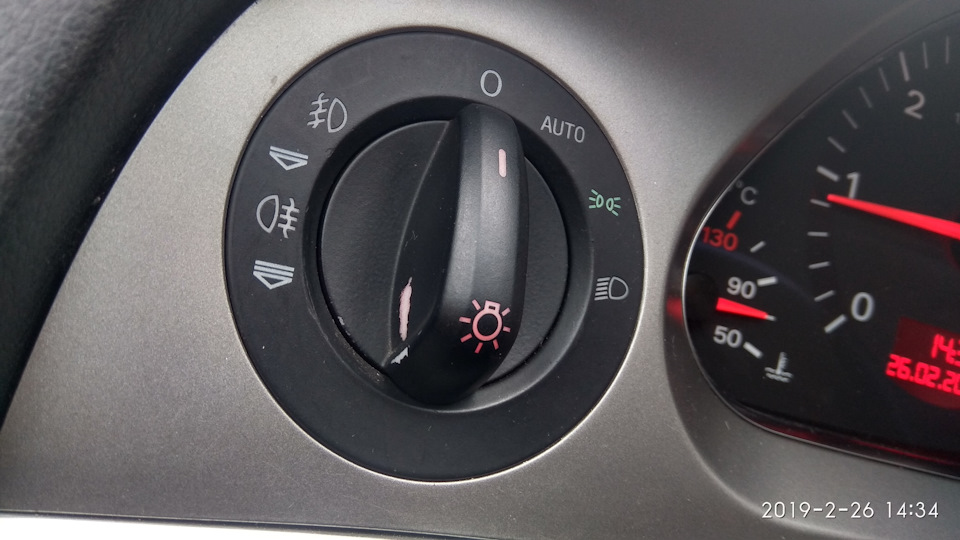 Переключатель света. — Audi Allroad (C6), 2,7 л, 2007 года | стайлинг ...
