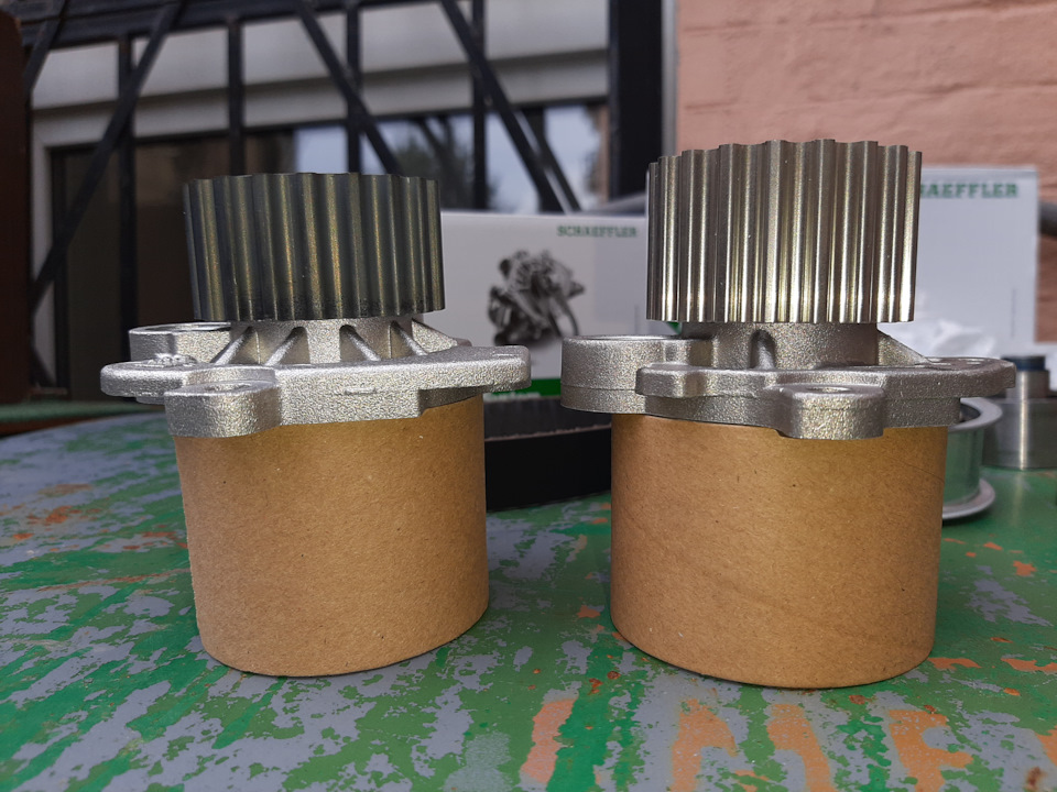 Ремкомплект ГРМ с помпой: Continental vs INA. — Volkswagen Multivan (T6 ...