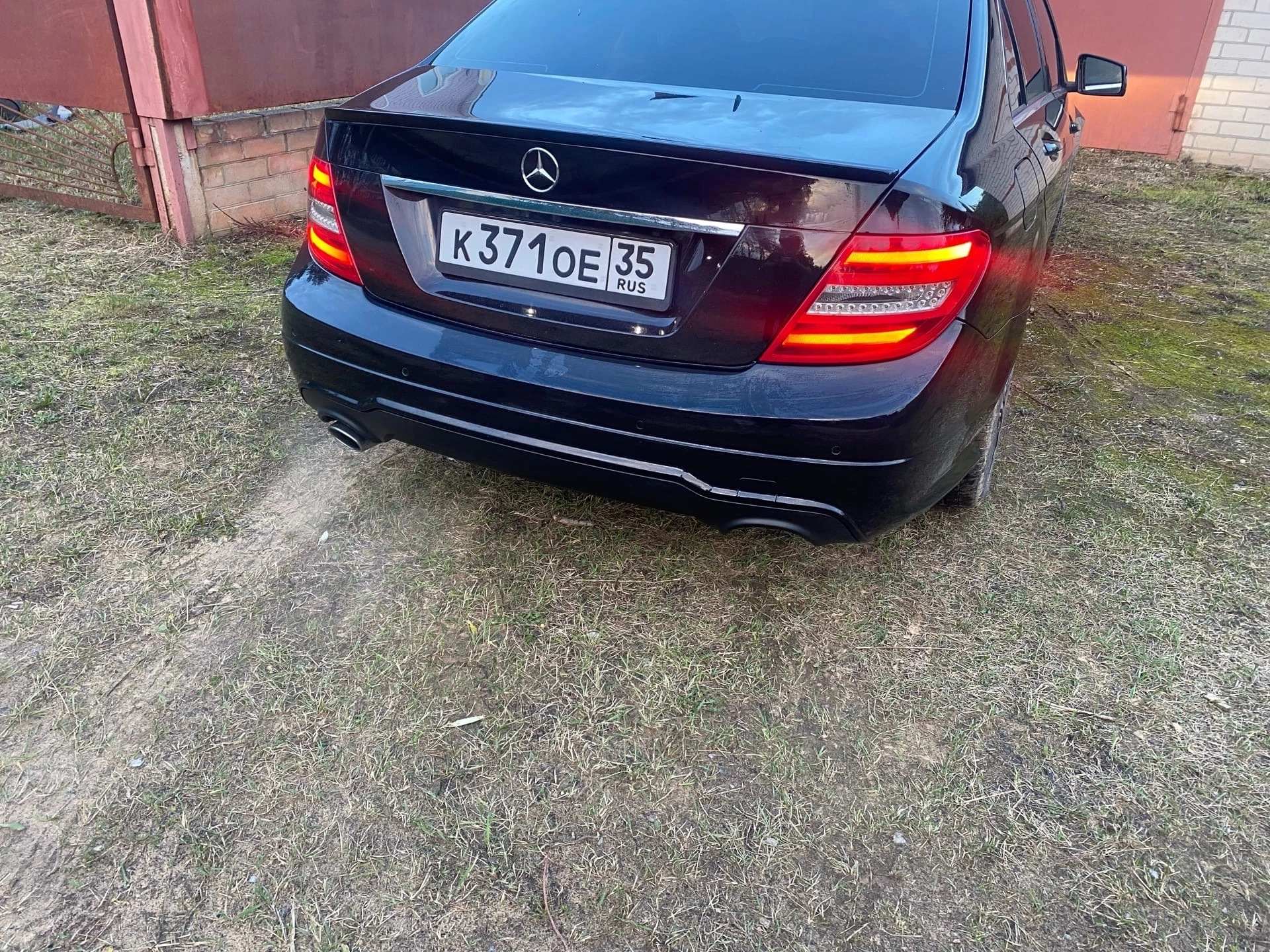 Оригинальный выхлоп от C300 — Mercedes-Benz C-Class (W204), 1,8 л, 2012 ...