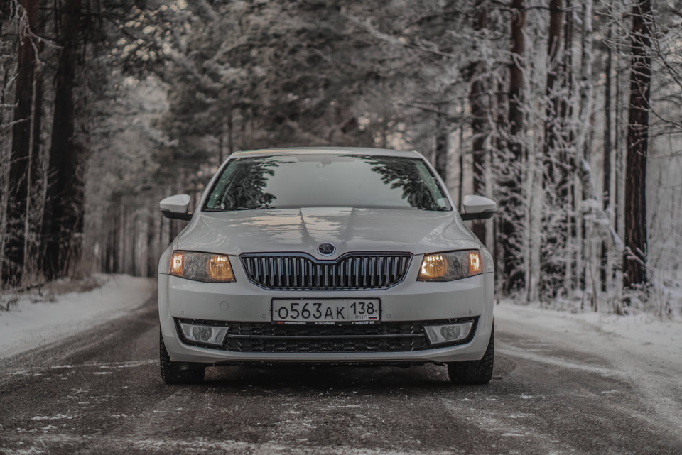 Зимние фото — Skoda Octavia A7 Mk3, 1,8 л, 2014 года | фотография | DRIVE2