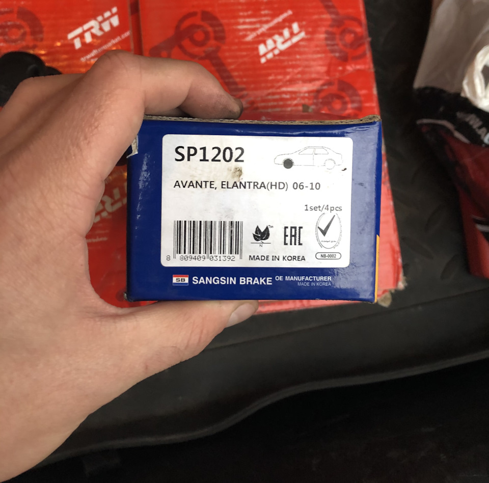 SP1202 Комплект передних тормозных ко… SANGSIN | Запчасти на DRIVE2