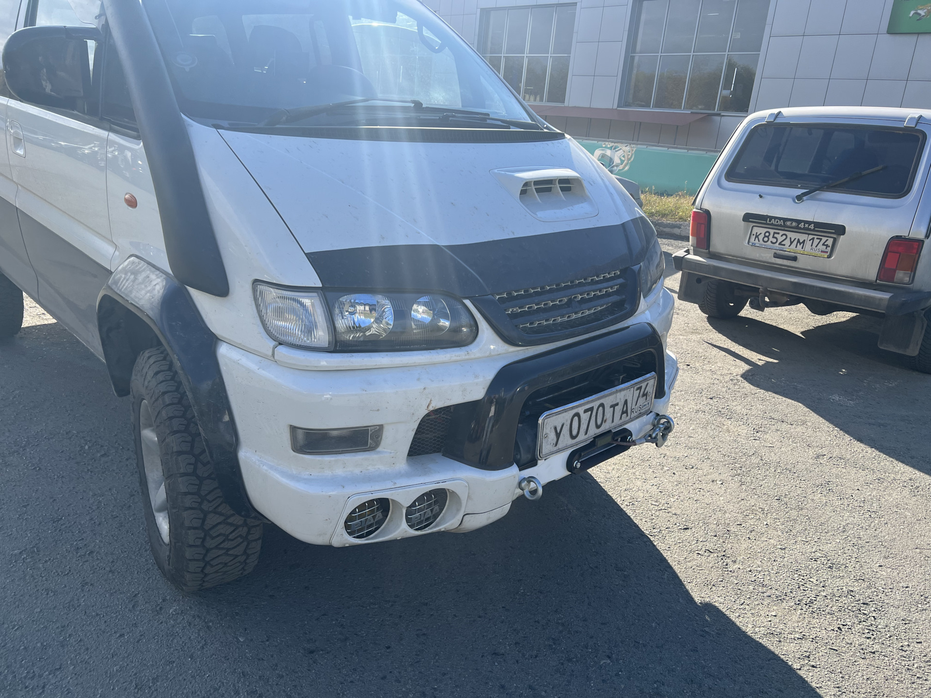 Лебедка в штатный бампер — Mitsubishi Delica (L400), 2,8 л, 1998 года | тюнинг | DRIVE2