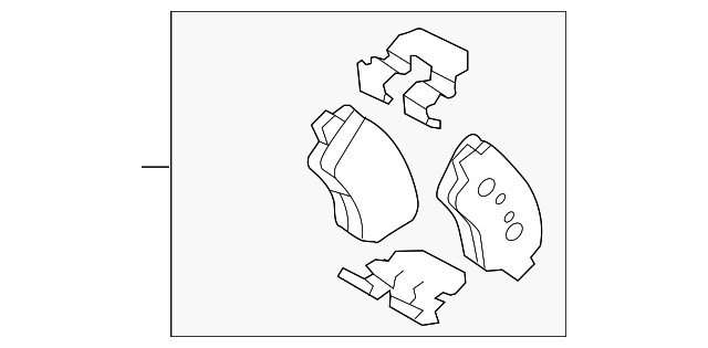 58302H5A00 КОМПЛЕКТ ТОРМОЗНЫХ КОЛОДОК C НАКЛАДКАМИ (4ШТ) KIA HYUNDAI ...