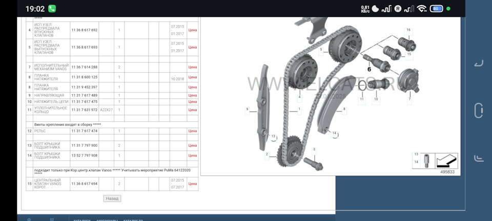 Vanos)) b38 ошибки 130304 и 130308 — BMW X1 (F48), 1,5 л, 2016 года ...